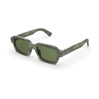 Retro Superfuture unisex, Accessoires, Vert, Taille: 52 MM Lunettes de Soleil Vertes Caro Roccia
