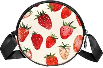 Generic Petit sac &agrave; bandouli&egrave;re Circle pour femme, petit sac &agrave; bandouli&egrave;re avec fermeture &eacute;clair, bretelles r&eacute;glables, sac &agrave; main rond d&eacute;contract&eacute; pour femmes