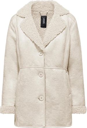 Bomboogie Femme, Manteaux, Beige, Taille: 44 FR Faux Fur & Shearling Vestes