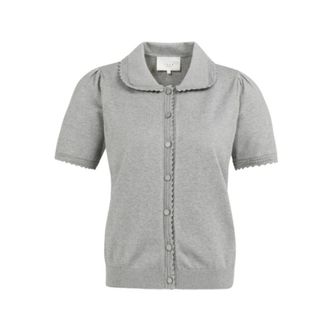 YaYa Yaya, Femme, Pulls, Gris, Taille: 40 FR Cardigans