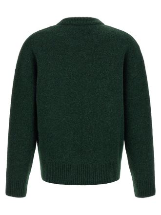 Ami Mens Bicolor Alpaca Leather Cardigan Clothing
