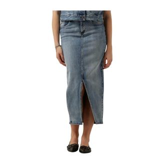 MY ESSENTIAL WARDROBE Damen, Röcke, Blau, SGröße