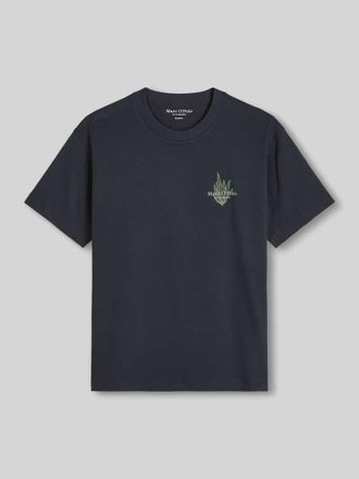 Marc O'Polo Loose Fit T-Shirt aus reiner Baumwolle mit R&uuml;cken-Motiv-Print