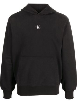 Calvin Klein hoodie &agrave; logo imprim&eacute; - Noir
