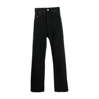 AMBUSH Schwarze Jeans mit Fransensaum - - Jeans - Herren - Schwarzk - W31