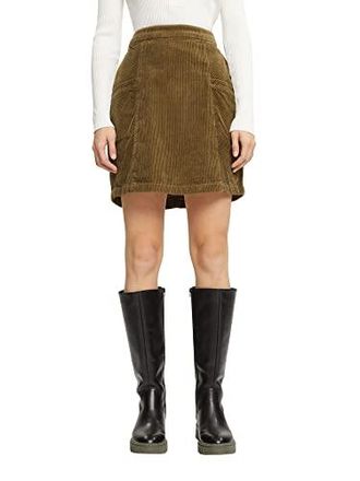 Esprit Esprit 102ee1d312 Jupe, Kaki foncé 355, 34 Femme