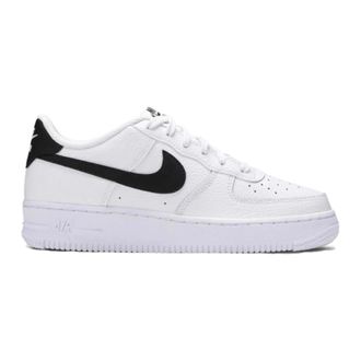 Nike Air Force 1 Leder Schn&uuml;rschuh - - Sport - Herren - Wei&szlig; - 38 1/2 EU