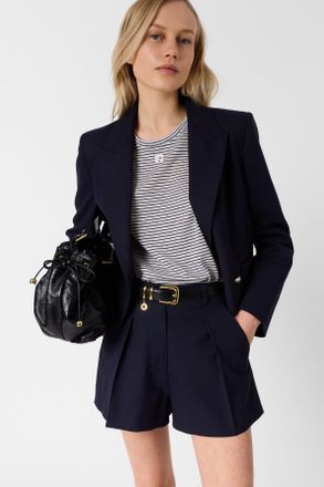 Gerard Darel T-shirt ray&eacute; en lin et coton - MELVA - Marine