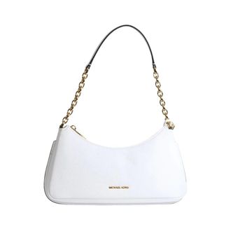 Michael Kors Femme, Sacs, Blanc, Taille: ONE Size Nolita Medium Pebbled Leather Chain Pochette