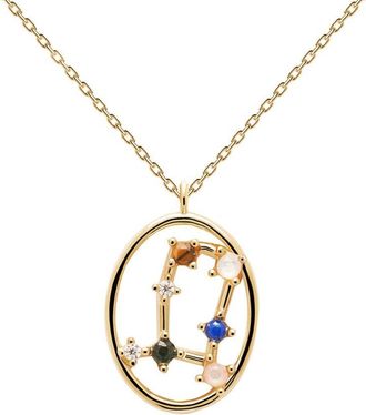 P D PAOLA PDPAOLA - Halskette Zwillinge - 925er Sterlingsilber 18k Vergoldung - Damenschmuck