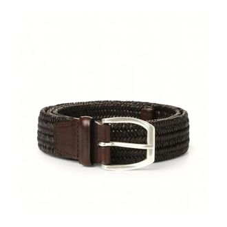 Orciani Homme, Accessoires, Brun, Taille: 100 CM Wide Braided Leather Belt