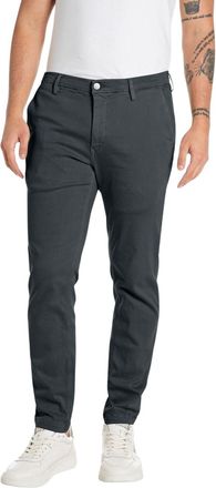 Replay Herren Chino Zeumar Slim-Fit Hyperflex X-Lite mit Stretch, Blau (Petrol Blue 095), 36W / 30L