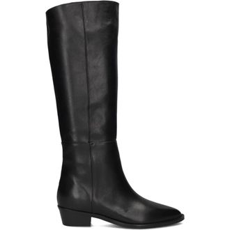 Notre-V Schwarze Lederstiefel - - Shoes - Damen - Schwarzk - 37 EU