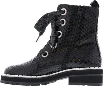 Pertini Femme, Chaussures, Noir, Taille: 36 EU Phyton Print Lace Up