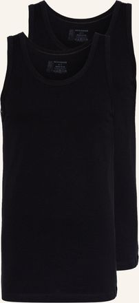 Schiesser 2er-Pack Unterhemden 95/5 schwarz