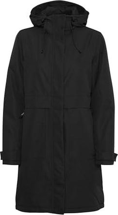 North Bend NBMalika Parka pour femme imperméable coupe-vent respirante avec colonne deau 8000 mm Système de protection contre les intempéries W-PRO, Noir (1001),