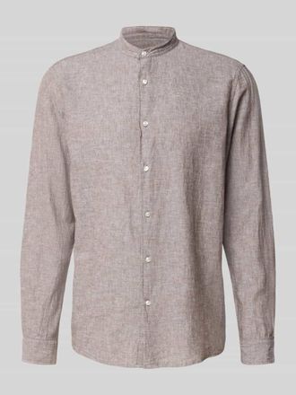 Mc Neal Regular Fit Freizeithemd aus Leinen-Baumwoll-Mix