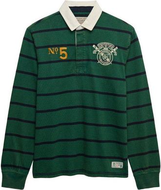 Superdry Langarmshirt DOUBLE EMBLEM STRIPE RUGBY