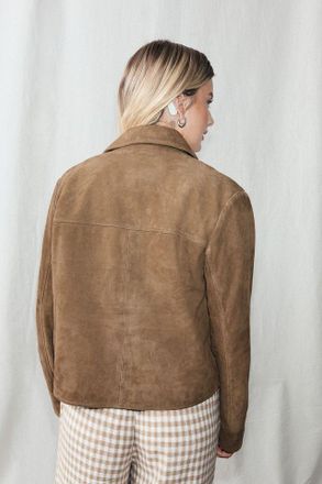 Next Lederjacke N. Premium Jacke aus echtem Veloursleder (1-St)