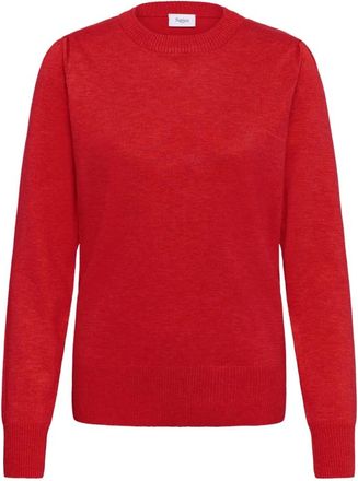 Saint Tropez Femme, Pulls, Rouge, Taille: 40 FR Mila R-neck Cardigan