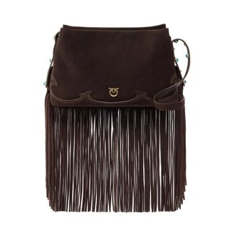 Pinko Pinko, Femme, Sacs, Brun, Taille: ONE Size One, Two, Three Bag