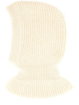 Christophe Lemaire AC1227_LK1028WH048 Wool and Alpaca Blend Winter Hat - Ivory
