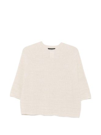Fabiana Filippi T-shirt en coton m&eacute;lang&eacute;