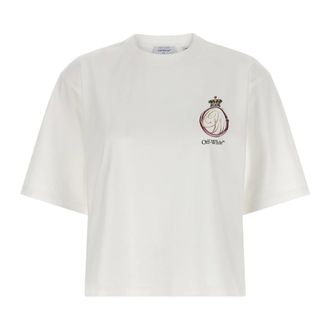 Off-white Femme, Tops, Blanc, Taille: 40 FR T-shirt Royal Crown
