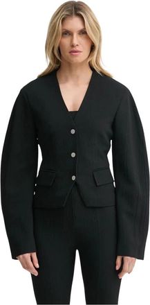 Nanushka Femme, Vestes, Noir, Taille: 38 FR Kiyo Blazer