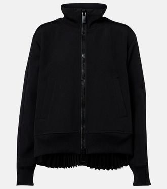 sacai Sweatshirt aus Twill mit Rei&szlig;verschluss