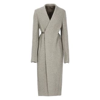 Rick Owens Femme, Manteaux, Gris, Taille: 38 FR Long Coat