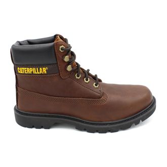 CAT Lederstiefel mit rutschfester Gummisohle - - Shoes - Herren - Braun - 41 EU