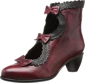 Everybody By B.Z Moda Damen 960951 Kurzschaft Stiefel, Rot (Sangria)