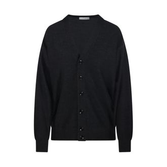 Christophe Lemaire Relaxed Twisted Cardigan - - Knitwear - Damen - Schwarzk - XS