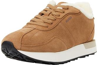 HUGO BOSS Femme Kiria_Runn_sdf Entra&icirc;neurs, Marron Pastel Clair, 38 EU