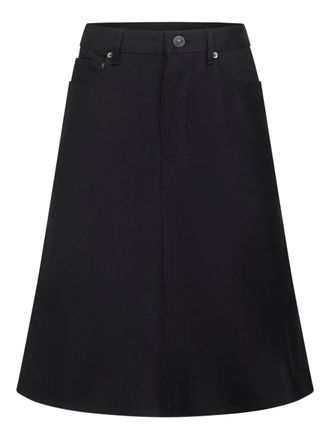 Balenciaga jupe &agrave; coupe cinq poches - Noir