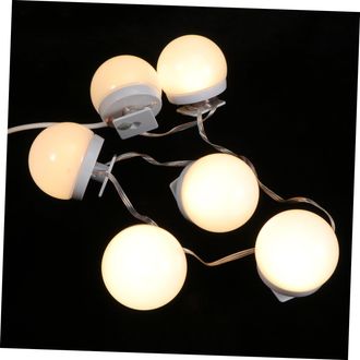 DOITOOL Led Make up Spiegelleuchte Usb Mit 6 Dimmbaren Gl&uuml;hbirnenpc Abs Langlebig Spiegelfrontleuchte F&uuml;r Bad Und Schminken Universell Einsetzbar