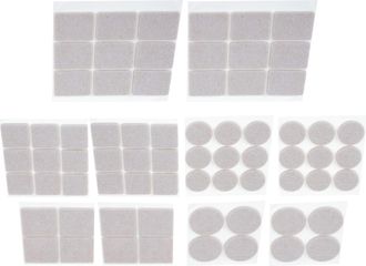 SOLUSTRE 70 Stück Filzgleiter für Möbel Möbel Schallschutzmatten Selbstklebend 27X27X5Mm Rund 40x5mm Möbelbeinauflagen für Hartholzböden Wohnzimmer