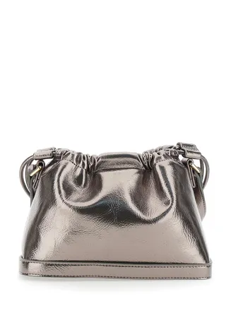 A.P.C. Womens Metallic Shoulder Bag With Drawstring Closure Polyurethane