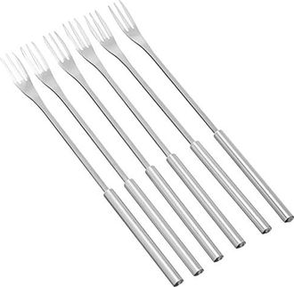 Kuhn Rikon 32040 Fondue Zubehör Käsefonduegabeln 6 Stück Edelstahl, Silber