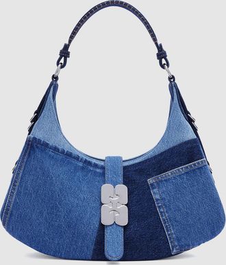 Ganni Sac Kat Small Denim Mid Blue Vintage