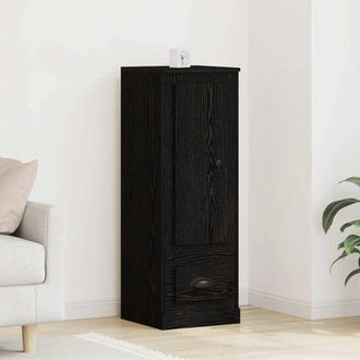 vidaXL Buffet Noir Ch&ecirc;ne avec tiroir Ch&ecirc;ne noir 36 x 35.5 x 103.5 cm Vidaxl