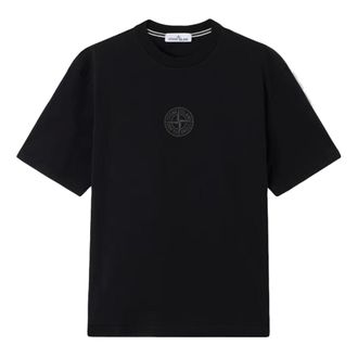 Stone Island Homme, Tops, Noir, Taille: M T-Shirt 2100001