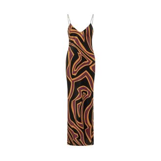 Pucci Labirinto Print Crepe de Chine Kleid - - Dresses - Damen - Mehrfarbig - S