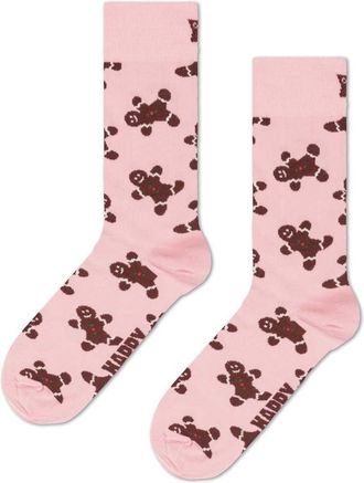 Happy Socks Gingerbread Man Sock rosa (DE/NL/SE/PL, Numerisch, 36, 40, Regular, Regular, rosa)