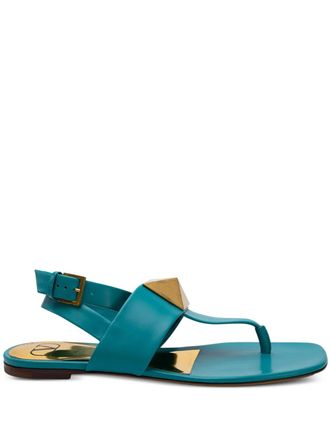 Valentino Garavani buckle-detail sandals - Bleu