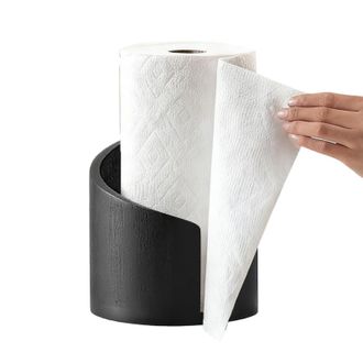 Generic Serviettenhalter Aus Holz Arbeitsplatte - Handgemachter Handtuchhalter aus Holz, Klassisches Rustikales Accessoire, Dekoratives Werkzeugst&auml;nder mit fe