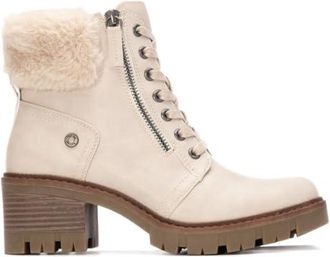 Refresh Bottines Femme Beige - Chaussures confortables et polyvalentes - Mode décontractée - Modèle 17291103 (Taille41)