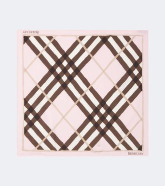 Burberry Tuch Burberry Check aus Seidenpopeline