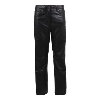 Rotate Rotate Birger Christensen, Femme, Pantalons, Noir, Taille: 38 FR Pantalon en cuir lac&eacute;